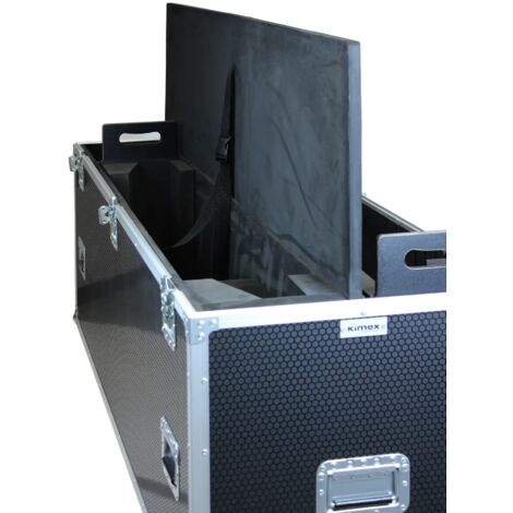 Flight case pour deux écrans TV 65"-75"