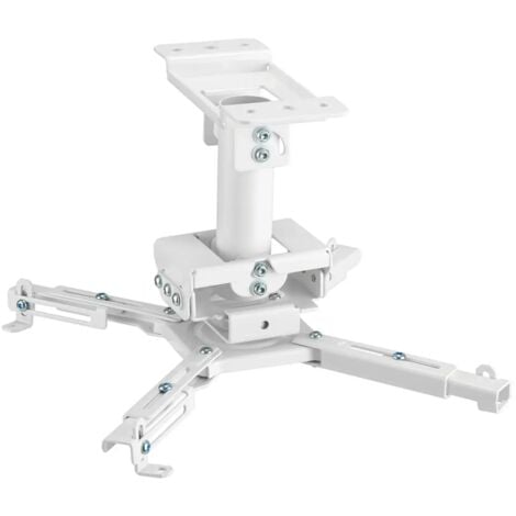 Support plafond vidéoprojecteur, Hauteur 25cm, Blanc
