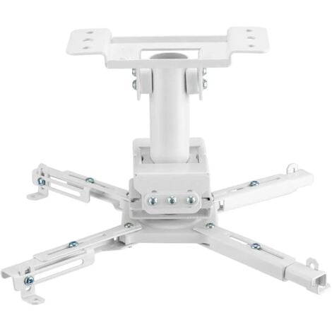 Support plafond vidéoprojecteur, Hauteur 25cm, Blanc