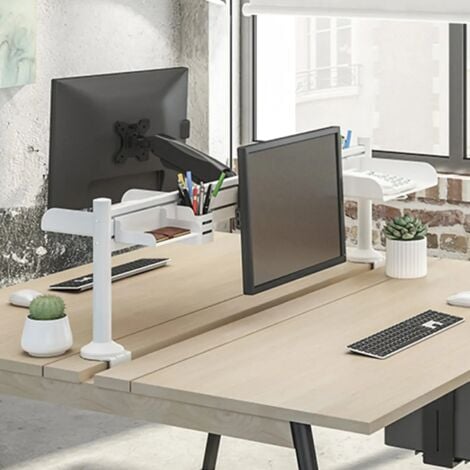 Kit rail de fixation Slatwall, 120cm + 2 pieds de table