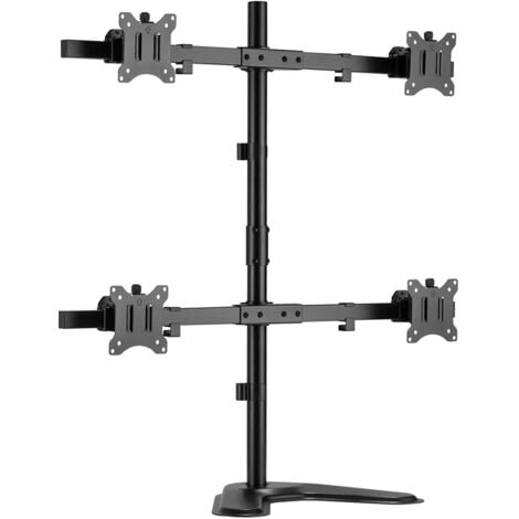 Support de bureau pour 4 écrans moniteurs PC 17"- 32"