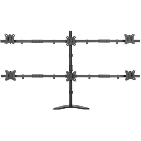 Support de bureau pour 6 écrans moniteurs PC 17"- 32"
