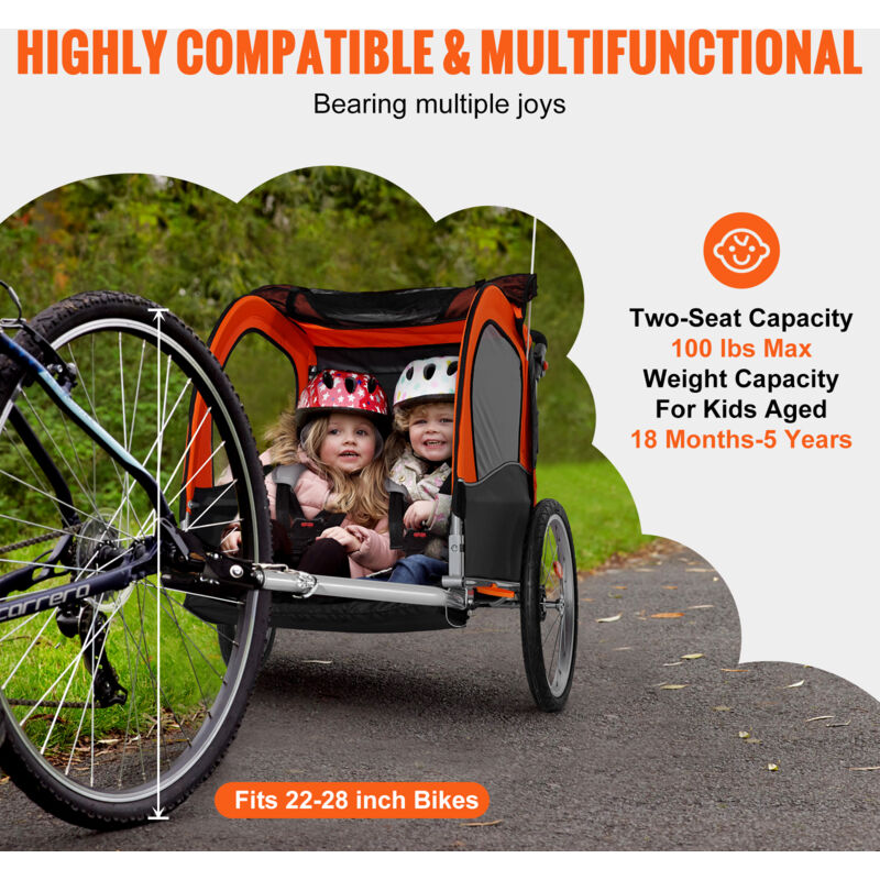Bicycle pull behind child carrier store