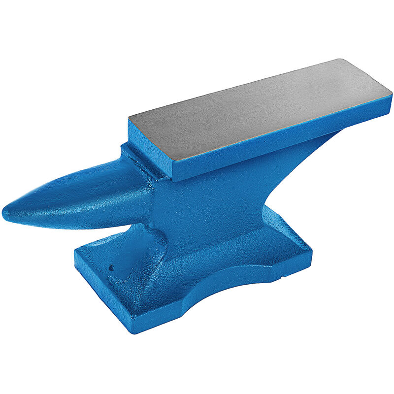 Mophorn Single Horn Anvil 25Lbs 11Kg Cast Iron Forge Tool Rugged Blacksmith Anvil with Round Horn for Jewelers and Metalsmiths