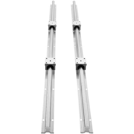 Mophorn Linear Guide Rail Set, SBR20 800mm, 2 Pcs 31.5 in Rails & 4 Pcs ...