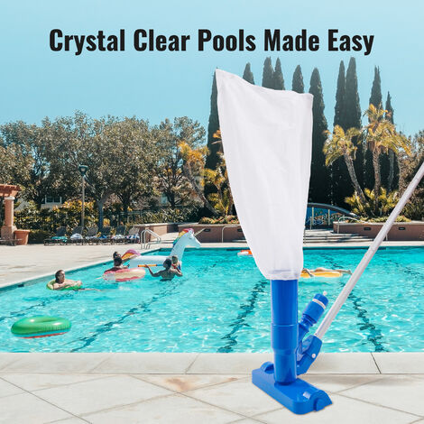 VEVOR Portable Pool Vacuum, Handheld Pool Vacuum Cleaner with 3 Scrub ...