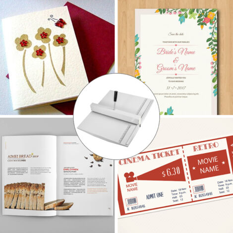 Mophorn 18-Inch Manual Paper Creasing Machine, 460mm Heavy Duty Metal ...