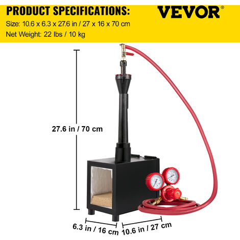 VEVOR Propane Knife Forge, Blacksmithing Forge with Single Burner ...