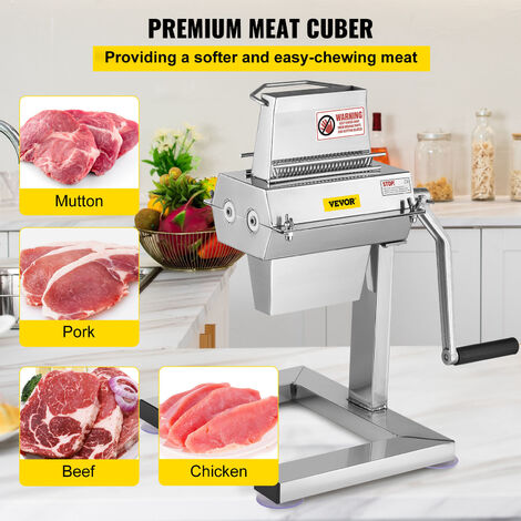 VEVOR Meat Tenderizer Machine, 5 in/12.5 cm Cutting Width, Manual Steak ...