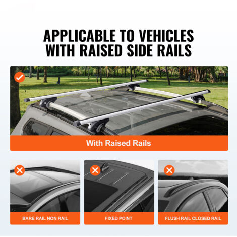 Mophorn Universal Roof Rack Cross Bars 54" Aluminum Crossbars, Fit ...