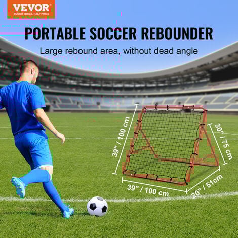 VEVOR Soccer Rebounder Rebound Net, Kick-Back 39"x39", Portable ...