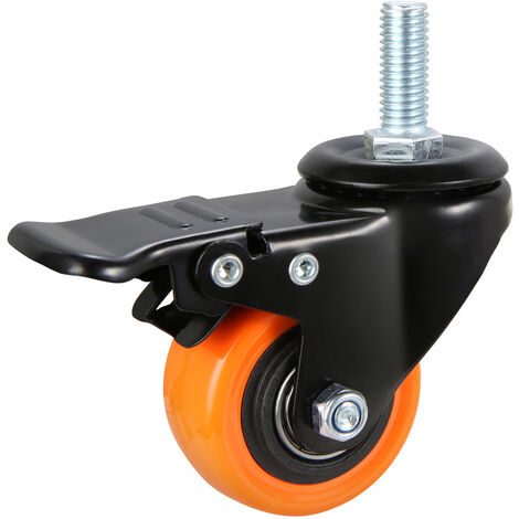 VEVOR Caster Wheels, 2 inch, Set of 4, 110 lbs Load Capacity, Threaded ...