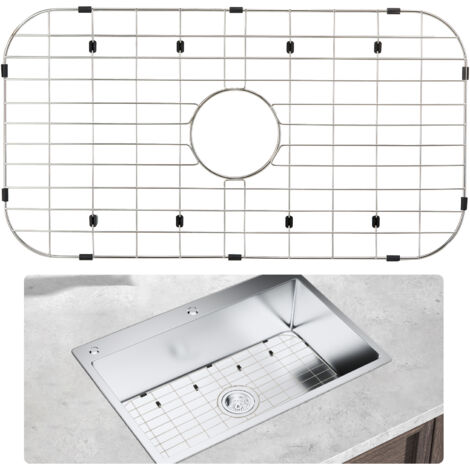 VEVOR Sink Protector Grid, 26"x14" Stainless Steel Sink Grates ...