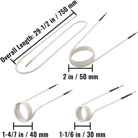 VEVOR Induction Heater Inductor Coil Kits, Magnetic Mini Induction ...