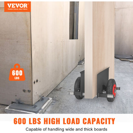 VEVOR Panel Dolly, 600LBS Capacity Slab Dolly, Heavy-duty Drywall Mover ...