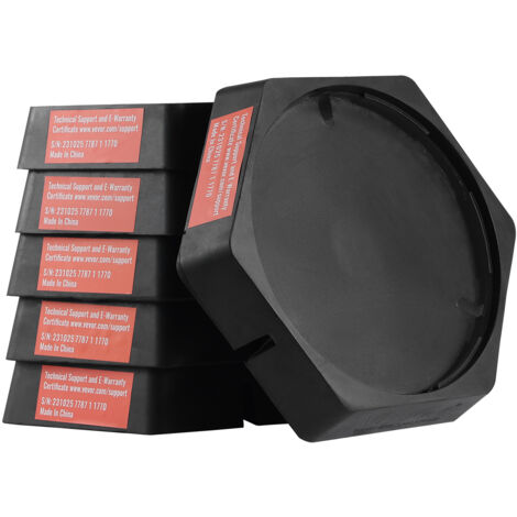 VEVOR RV Leveling Pads, 9 Inch Round Landing Feet, Permanent Attached ...
