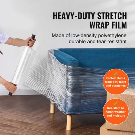 Stretch wrap for moving store