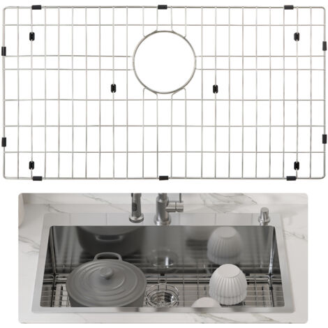 VEVOR Sink Protector Grid, 26"x14" Stainless Steel Sink Grates, Rear ...