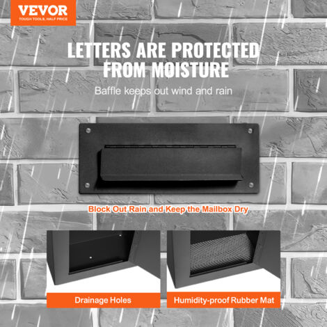 VEVOR Through The Wall Drop Box, Heavy Duty Steel Through the Wall ...