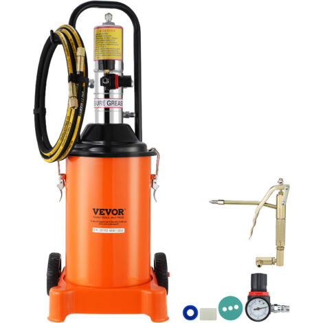 VEVOR Grease Pump, 3 Gallon 12L, Air Operated Grease Pump with 13 ft ...
