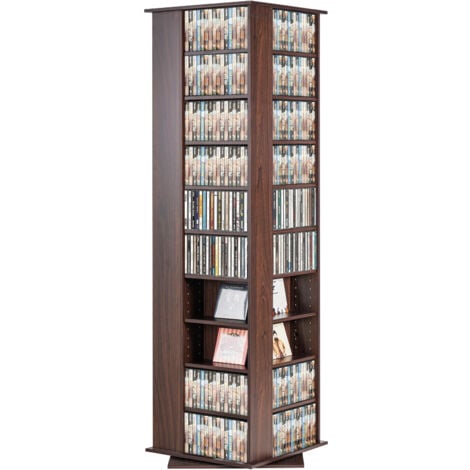 VEVOR Media Storage Cabinet, Rotating Media Tower, Holds up to 1040 CDs ...