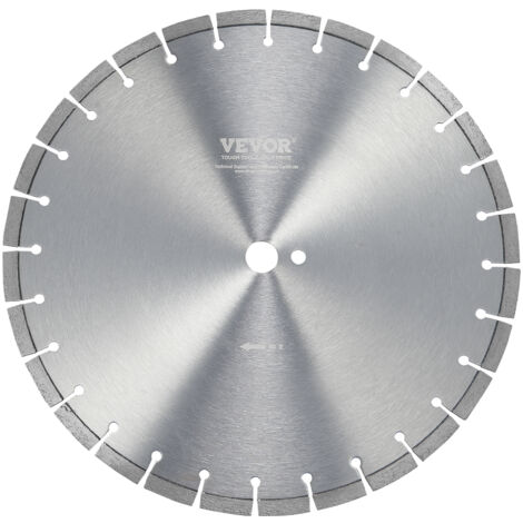 VEVOR Diamond Blade, 16inch/400mm Concrete Saw Blade Wet or Dry, 0 ...