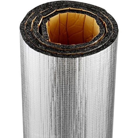 VEVOR Reflective Insulation Roll, XPE Foam Core Radiant Barrier, 10.3 mm 40 in x 5 ft, Aluminum ...