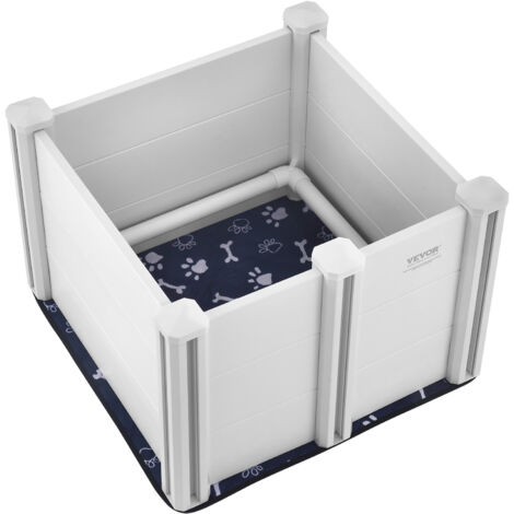 VEVOR Dog Whelping Box, 28.3 x 28.3 x 18.1in Whelping Box for Dogs and ...