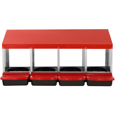 VEVOR Chicken Nest Box, 4-Compartment, 15 to 30 in Stable & Corrosion ...