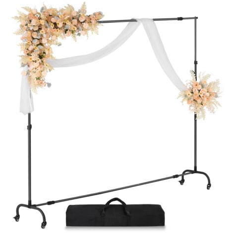VEVOR Backdrop Stand, 7 x 10 ft Adjustable Photo Backdrop Stand Kit ...