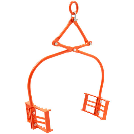 VEVOR 24in Stone Lifting Tongs, 2-Claw Rock Tongs, Heavy Duty Steel Log ...