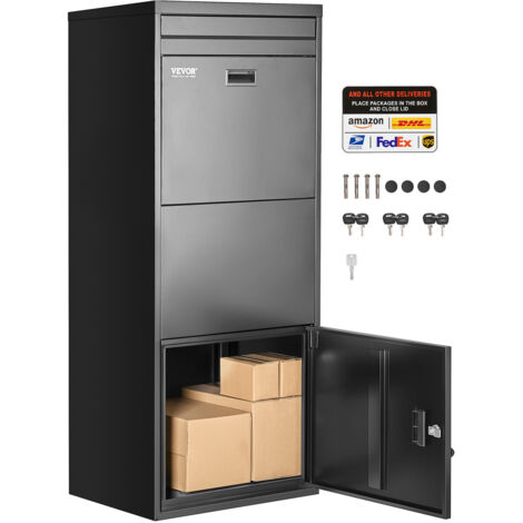 VEVOR Package Delivery Boxes for Outside, 47.2 in Mailbox for Parcel ...