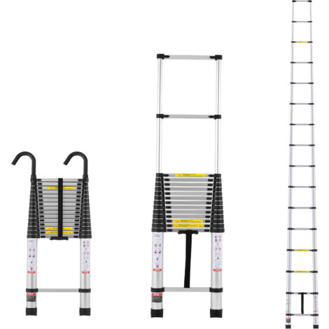 VEVOR Telescoping Ladder, 20.3FT Aluminum Lightweight Extension Ladder ...