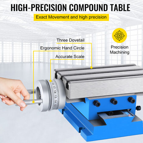 Mophorn Milling Machine Cross Slide Worktable 4''x7.3'' 2 Axis ...
