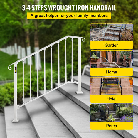 Wrought Iron Handrail Outdoor Steps Wrought Iron Outdoor Handrail For 3 ...
