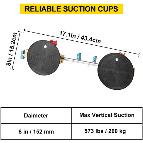VEVOR Stone Seam Setter, 8" Seam Setter, Adjustable Suction Cup Seam ...