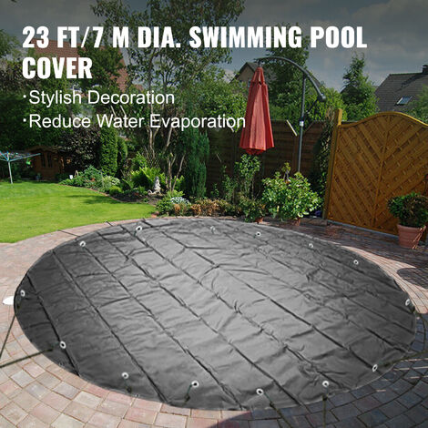VEVOR Pool Safety Cover, 23 ft Dia. In-ground Pool Cover, Charcoal In ...