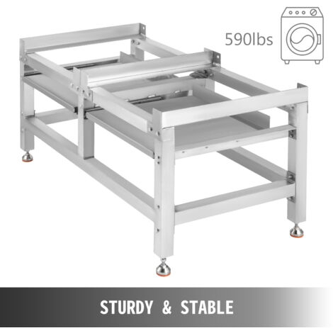 VEVOR Washing Machine Stand 300LBS, Double Tray Washer Pedestals ...