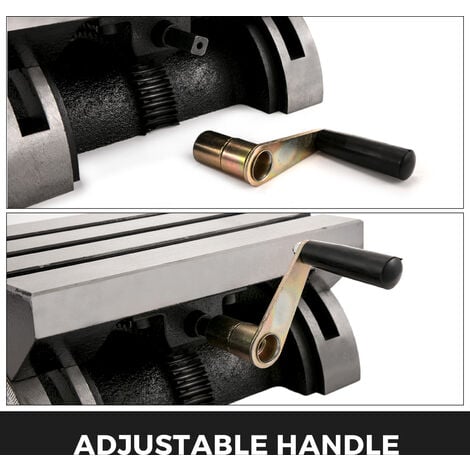 Mophorn 10"x7" Tilting Milling Table, Adjustable 0-80° Swivel Angle ...