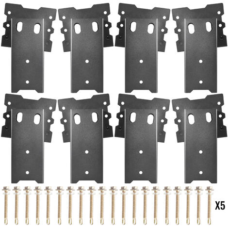 VEVOR Deer Blind Brackets, 4" x 4" 8 PCs Deer Stand Brackets Powder ...