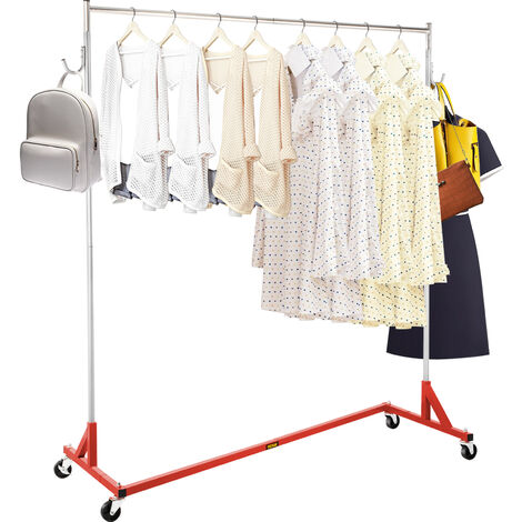 VEVOR Z Rack, Industrial Grade Z Base Garment Rack, Height Adjustable ...