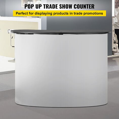 VEVOR Trade Show Display Tension Frame Display Portable Pop Up Trade Show Display Counter ...