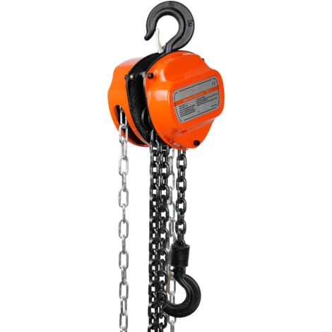 Mophorn Manual Chain Hoist, 1 Ton (2200 lbs) Capacity, 10 FT Come Along ...