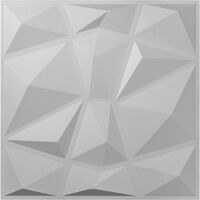 13 Pack 3D Wall Panels Silver Color Wall Design Decor
