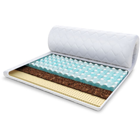 Topper 80x200 cm Matratzenauflage mit RavineBlue-Schaum 7cm Schoner ...