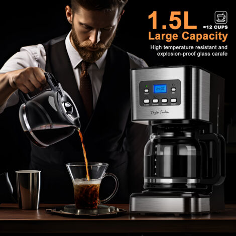 Taylor Swoden Darcy - 950W Kaffeemaschine mit Timer ,1.5L ...