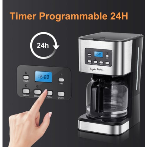 Taylor Swoden Darcy - 950W Kaffeemaschine mit Timer ,1.5L ...