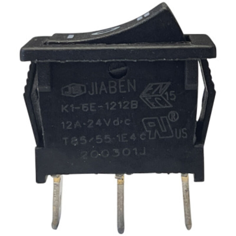 JIABEN K1-6E-1212B Wippschalter 24Vd.c 12A 3Pin Schalter