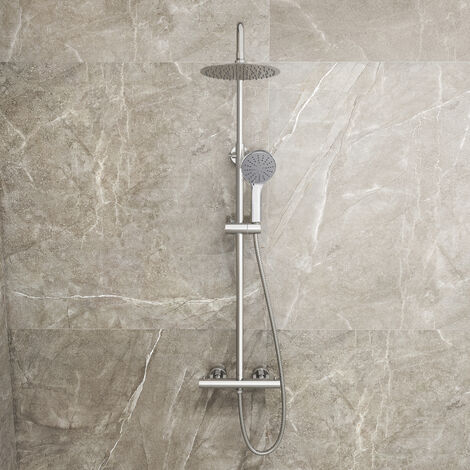 SKY Bathroom 5-spray pattern chrome Thermostatic Shower kit