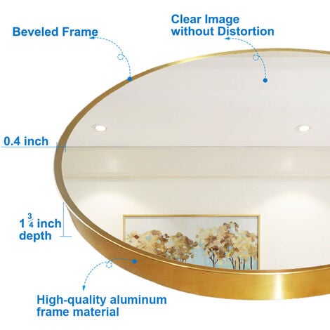 Framed Bathroom Mirrors for Wall Decorative Bathroom Mirror - 400mm ...